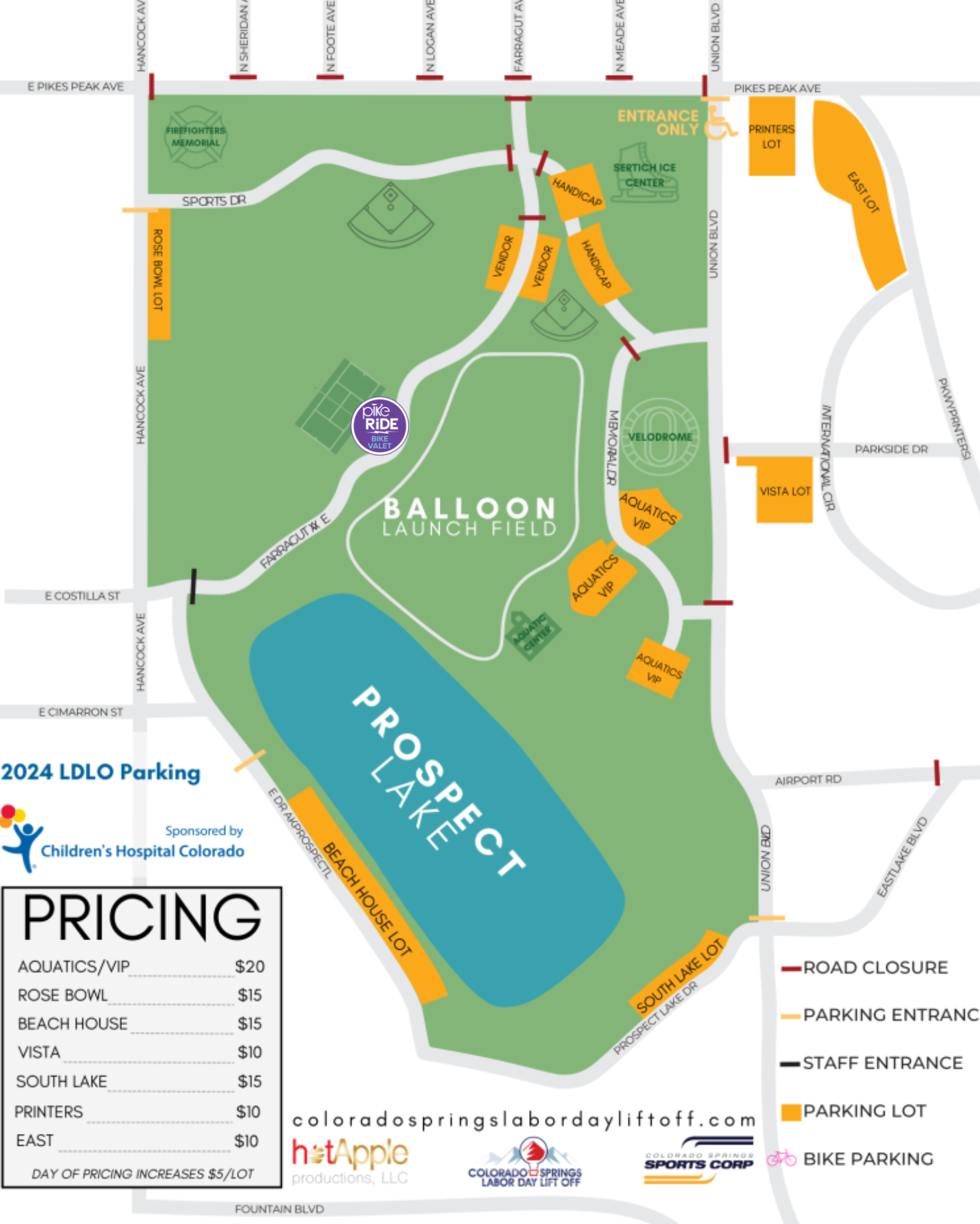 Parking – Labor Day Lift Off