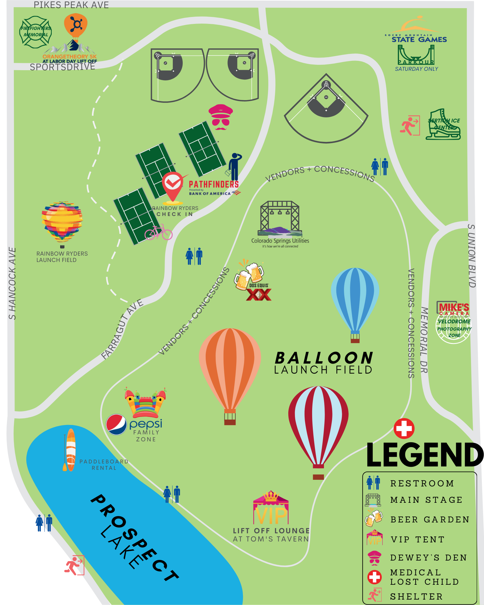 Event Map – Labor Day Lift Off